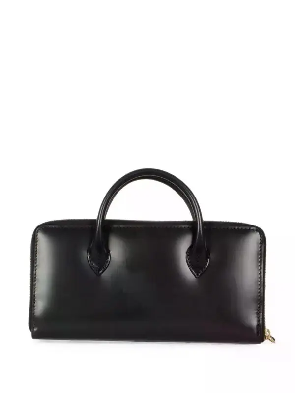 Comme Des Garçons Zip Leather Wallet - Black