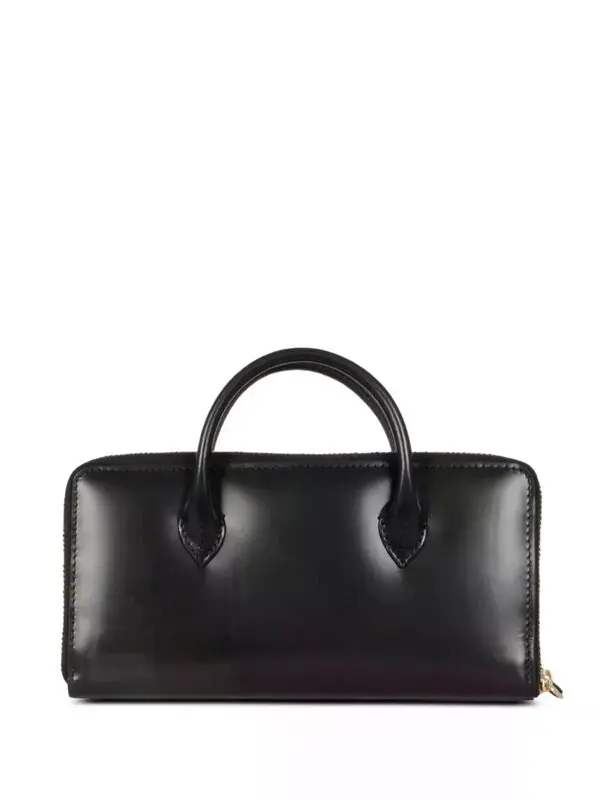 Comme Des Garçons Zip Leather Wallet - Black