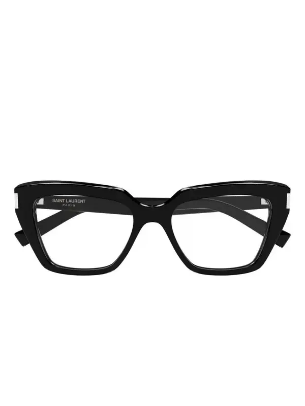 Saint Laurent Geometric Glasses - Black