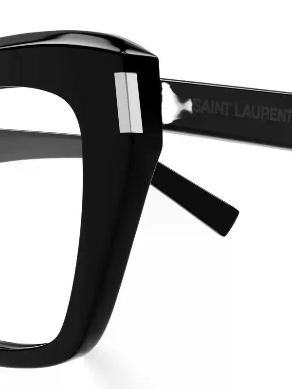 Saint Laurent Geometric Glasses - Black