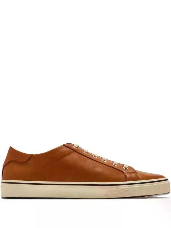 Brunello Cucinelli Leather Lace-up Sneakers - Brown