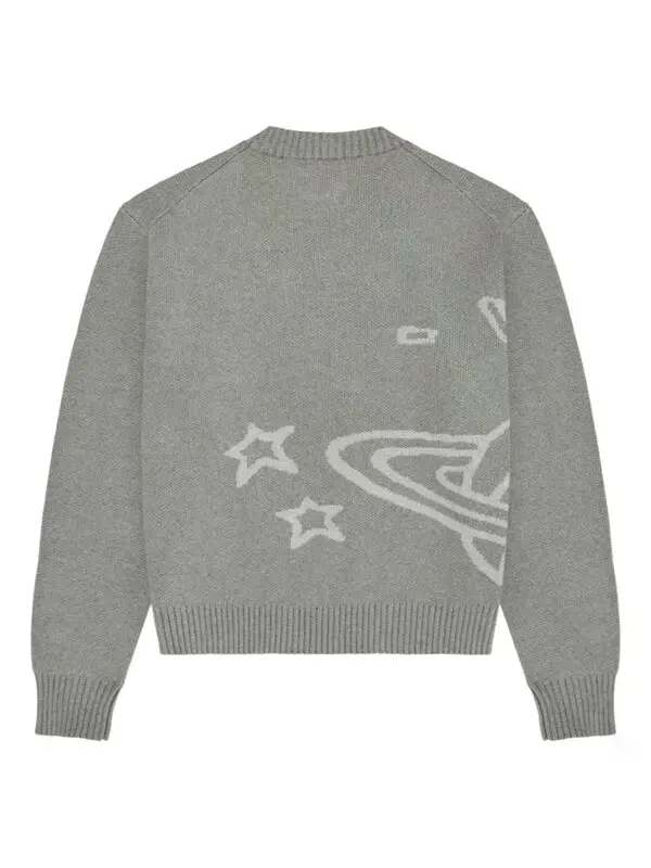BROKEN PLANET Crew-neck Graphic Print Sweater