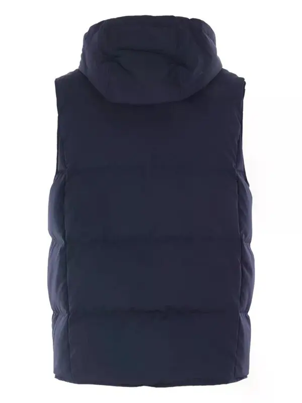 Eleventy Hooded Buttoned Gilet