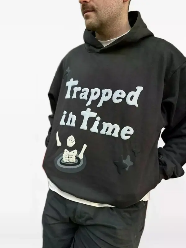 BROKEN PLANET Trapped In Time Graphic Hoodie