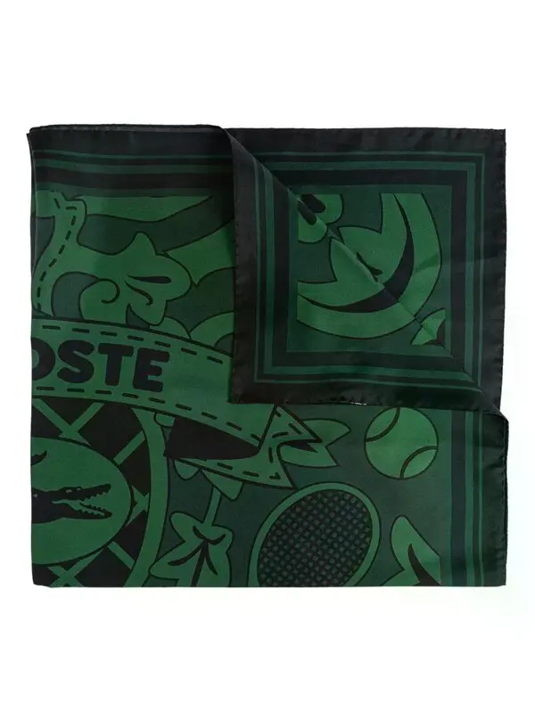 Lacoste Logo-print Scarf - Green