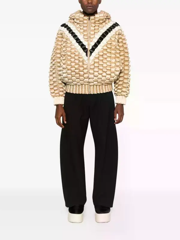 RAXXY Textured Hooded Coat