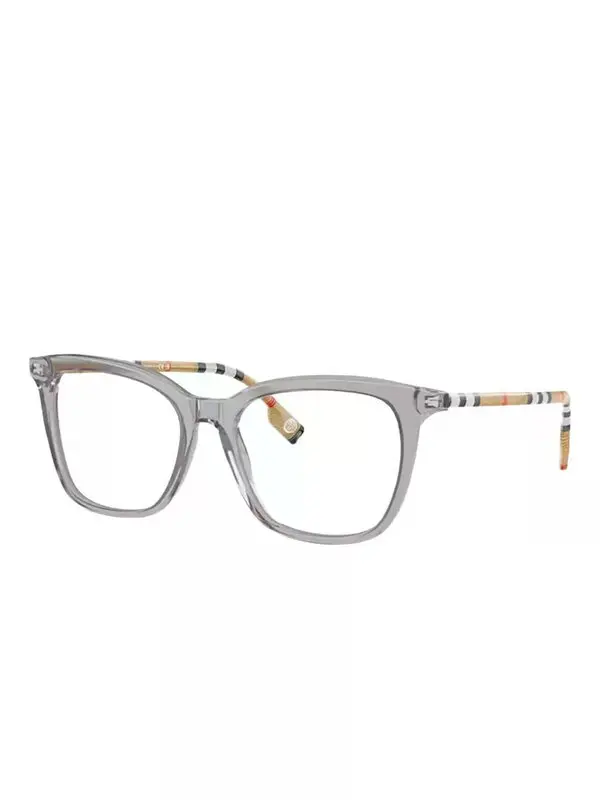 Burberry Check-pattern Cat-eye Glasses - Grey