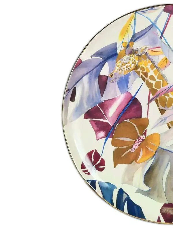 BACI MILANO Savana Giraffe Serving Plate