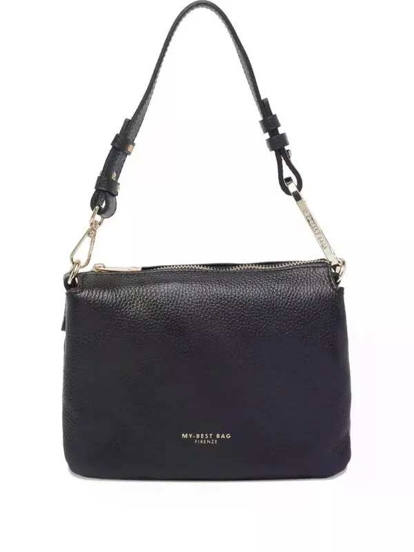 MY BEST BAG FIRENZE Logo-stamp Leather Tote Bag - Black