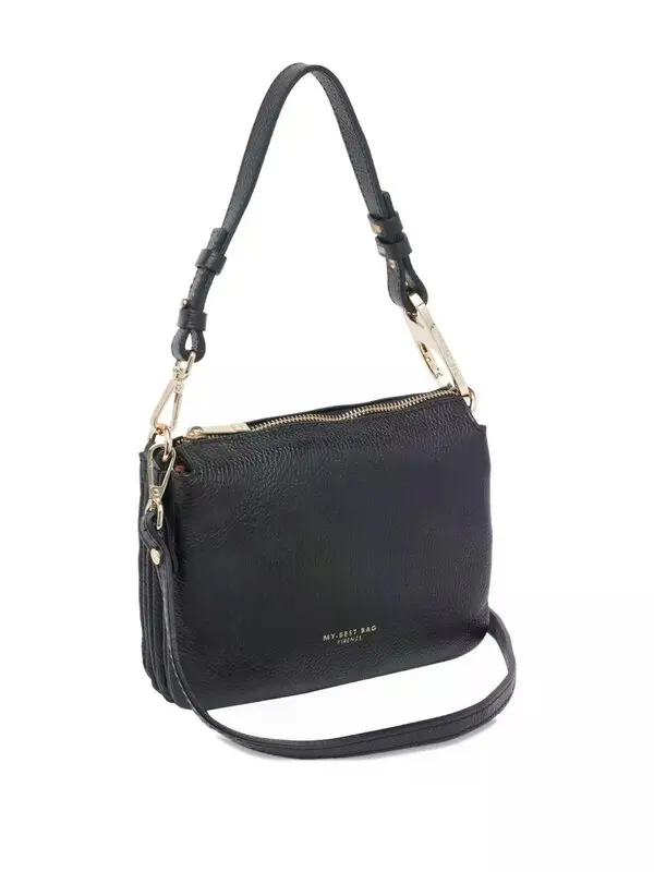 MY BEST BAG FIRENZE Logo-stamp Leather Tote Bag - Black