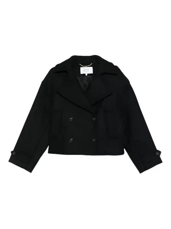 Maison Kitsuné Cropped Pea Coat