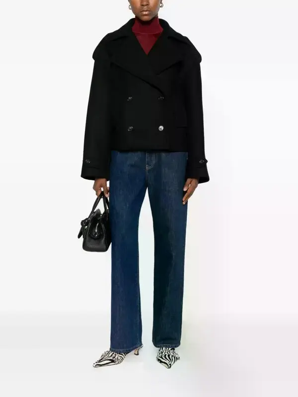 Maison Kitsuné Cropped Pea Coat