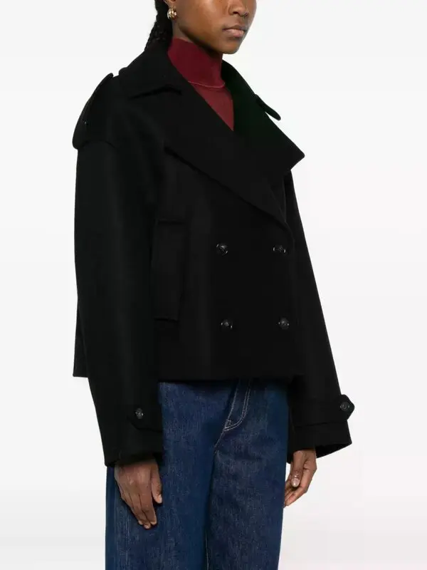Maison Kitsuné Cropped Pea Coat