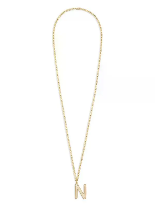 ROXANNE ASSOULIN Big Puffy Initial Necklace - Gold