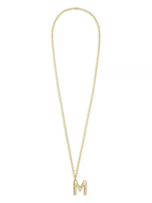 ROXANNE ASSOULIN Big Puffy Initial Necklace - Gold