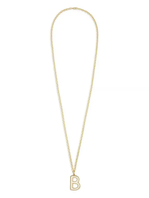 ROXANNE ASSOULIN Big Puffy Initial Necklace - Gold