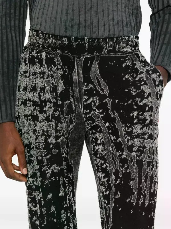 Diesel Patterned Straight Leg Trousers