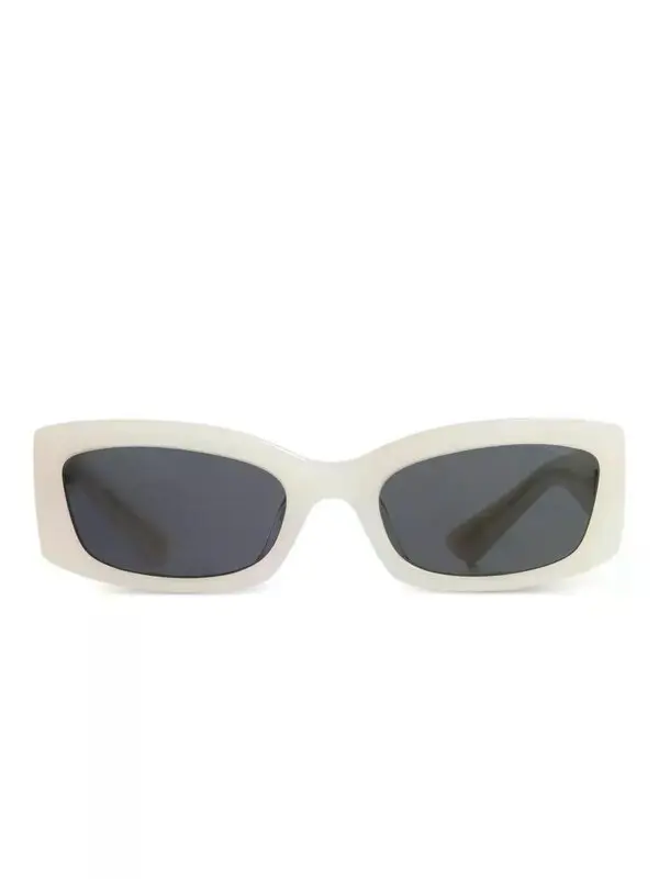 Khaite Rectangle-frame Sunglasses - White