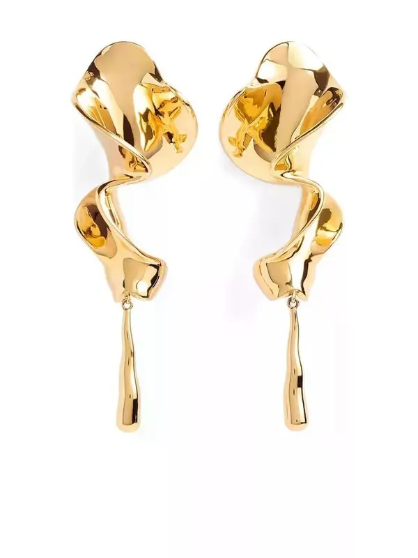 Khaite Tidal Drop Earrings - Gold