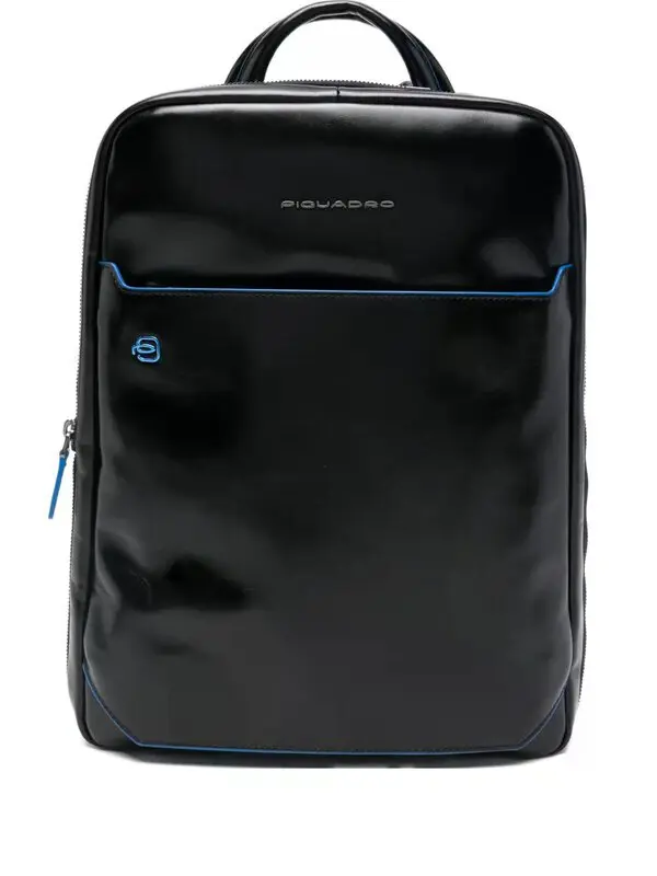 PIQUADRO Water-resistant Backpack - Black
