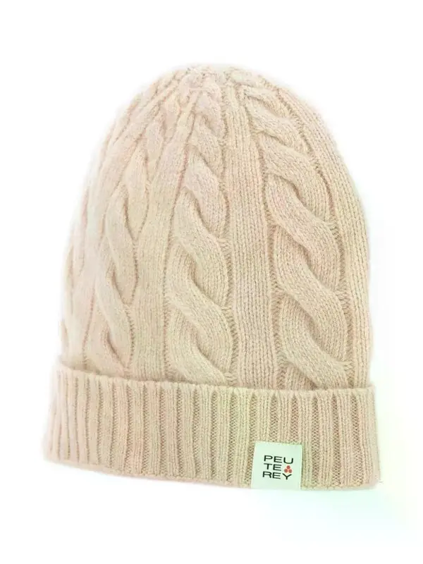 Peuterey Annecy Cable-knit Beanie - Neutrals