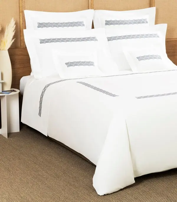 Frette Basket Weave Super King Sheet Set - Blue