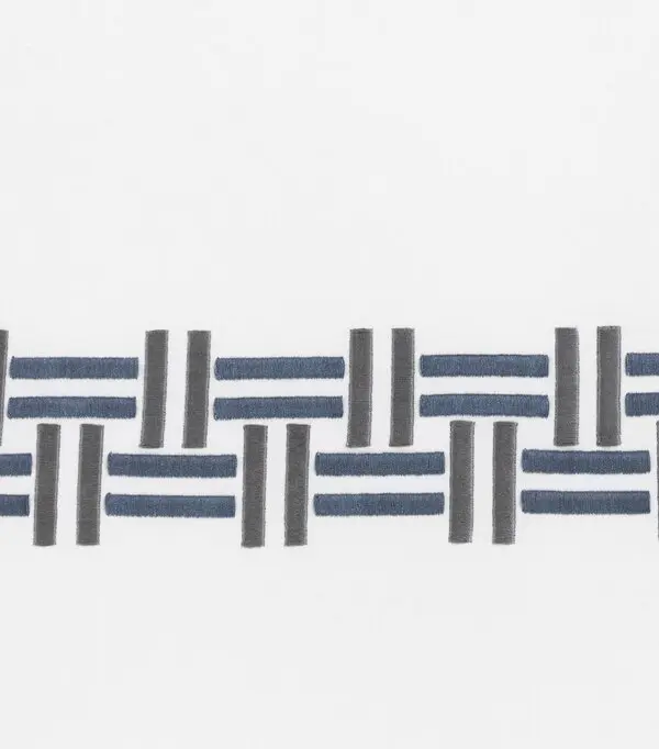 Frette Basket Weave Super King Sheet Set - Blue