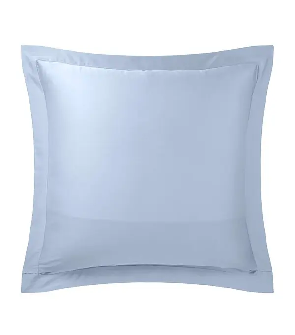YVES DELORME Triomphe Celeste Square Oxford Pillowcase - Blue