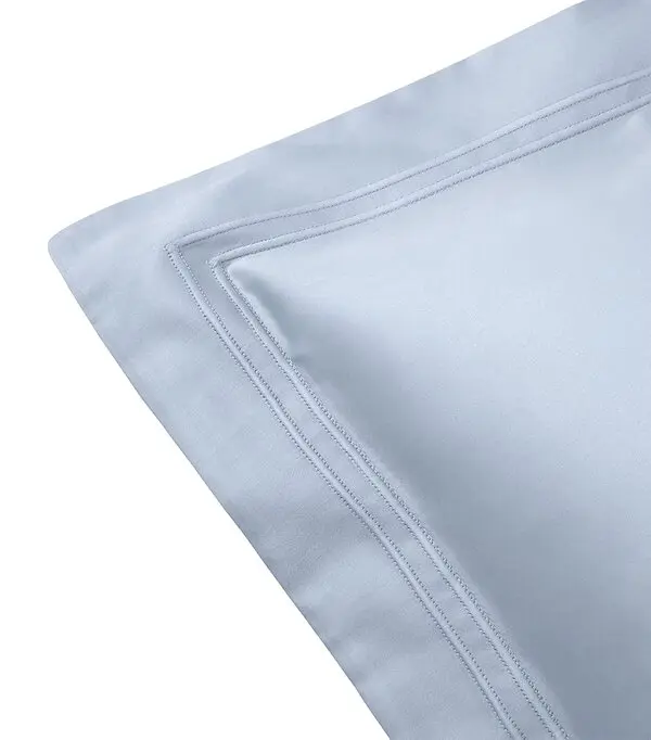 YVES DELORME Triomphe Celeste Square Oxford Pillowcase - Blue