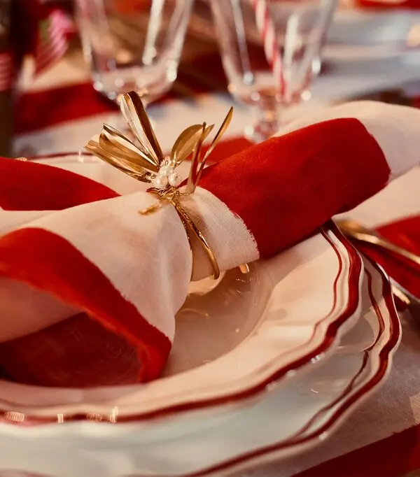 SUMMERILL & BISHOP Linen Stripe Napkin