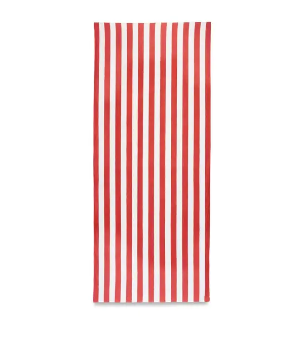 SUMMERILL & BISHOP Linen Stripe Tablecloth - Red