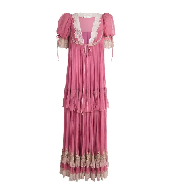 Chloé Puff-sleeve Maxi Dress