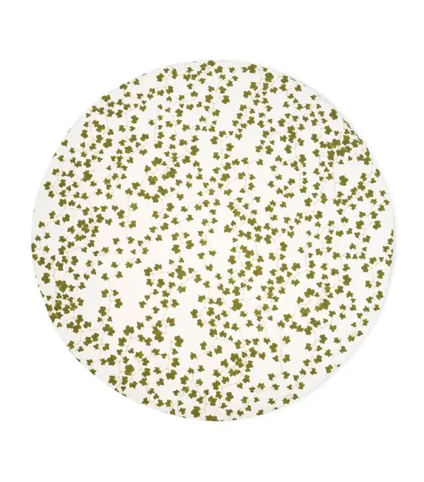 SUMMERILL & BISHOP Linen Ivy Round Tablecloth - Green