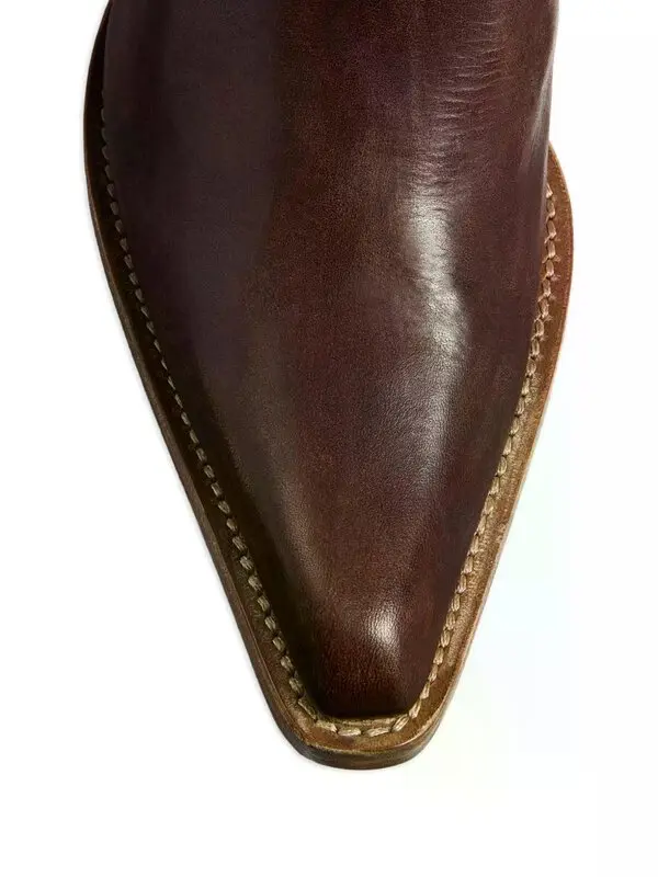 Khaite 35mm Clive Pointed-toe Boots - Brown