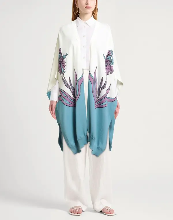 Moschino Virgin Wool Floral-print Cape