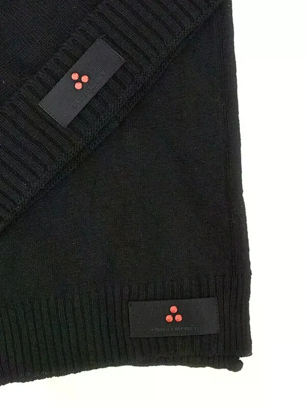 Peuterey Silli05 Ribbed Scarf Set - Black