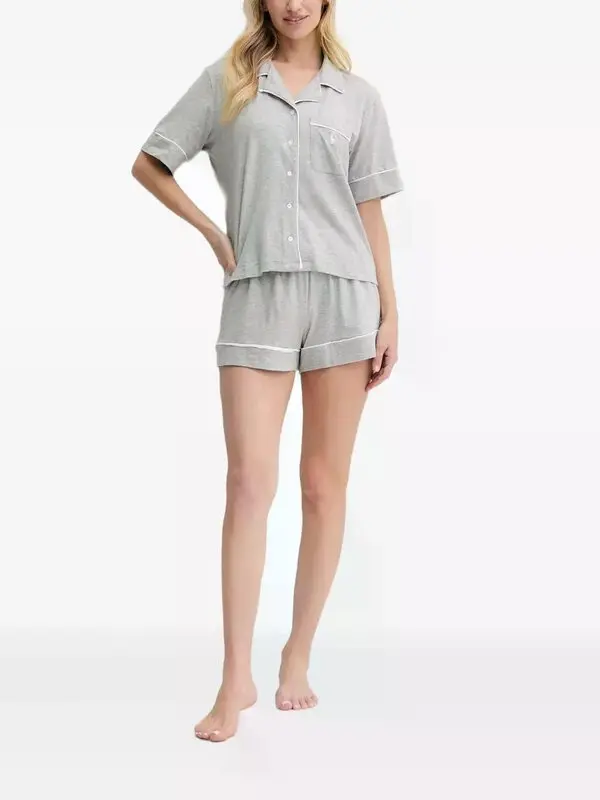 Polo Ralph Lauren Button-front Piped-trim Pajamas