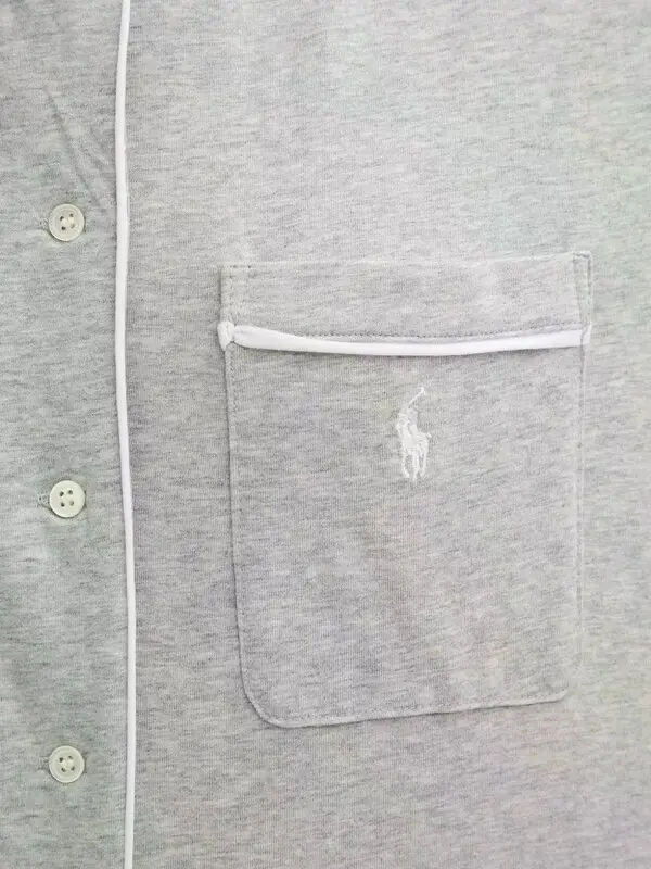 Polo Ralph Lauren Button-front Piped-trim Pajamas