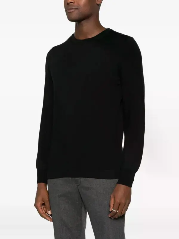 GRAN SASSO Crew-neck Sweater - Black