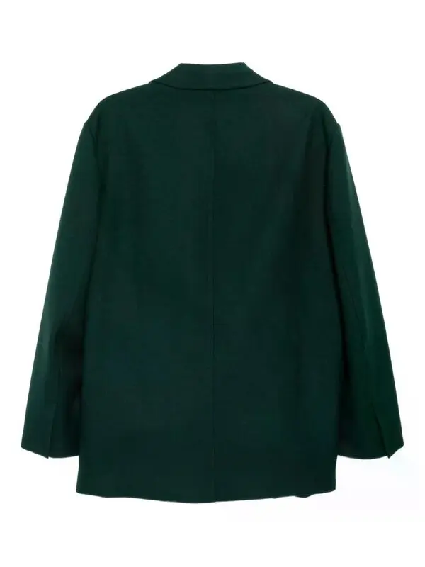 JIL SANDER Double Wool Tailored Coat