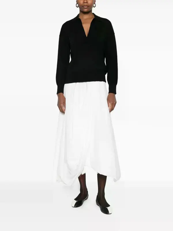 Alpha Studio V-neck Polo Sweater