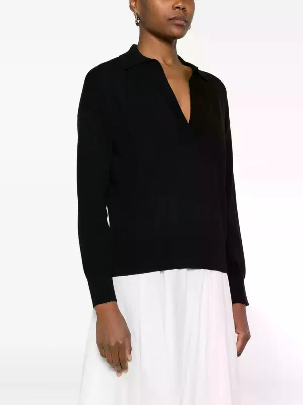 Alpha Studio V-neck Polo Sweater