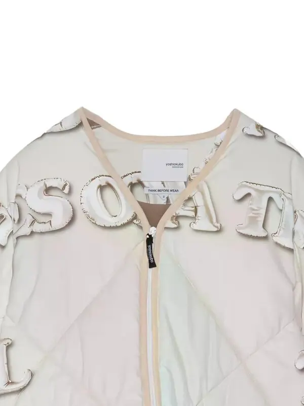 YOSHIOKUBO Quilted Zip-up Jacket