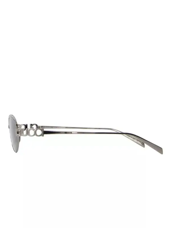 Gucci Oval-frame Sunglasses - Silver