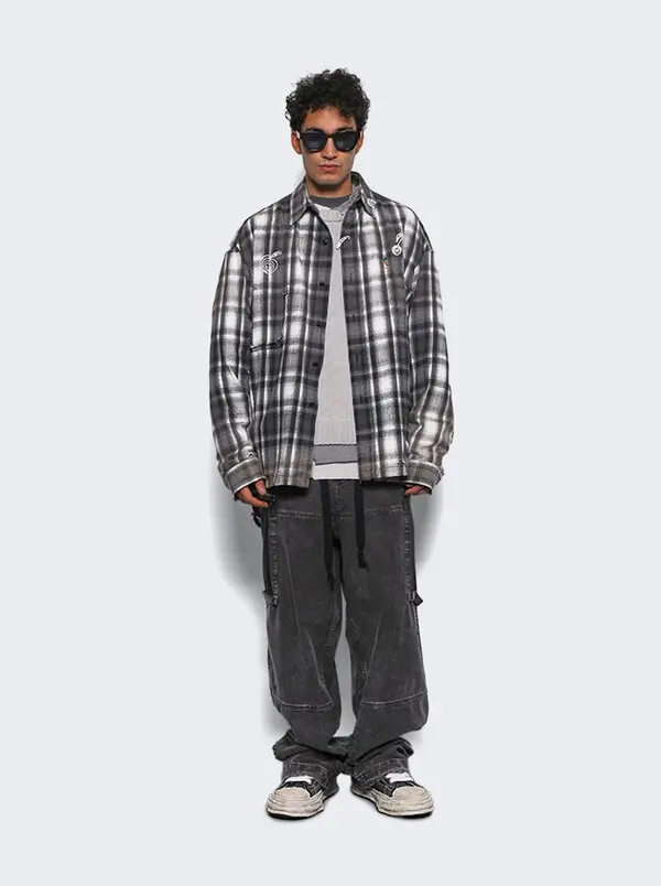 Mihara Yasuhiro Satin Cargo Trousers