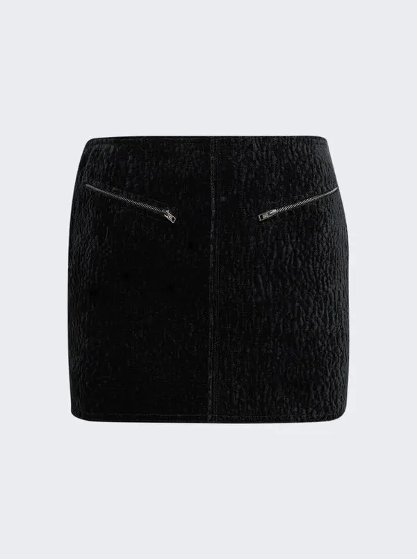Alexander Wang Low Rise Mini Skirt - Black