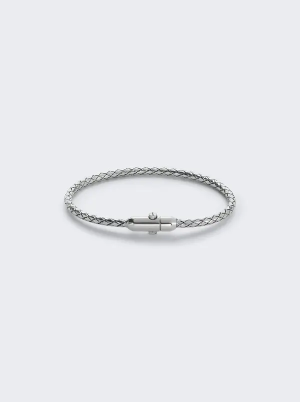 Bottega Veneta Intreccio Sterling Bracelet - Silver