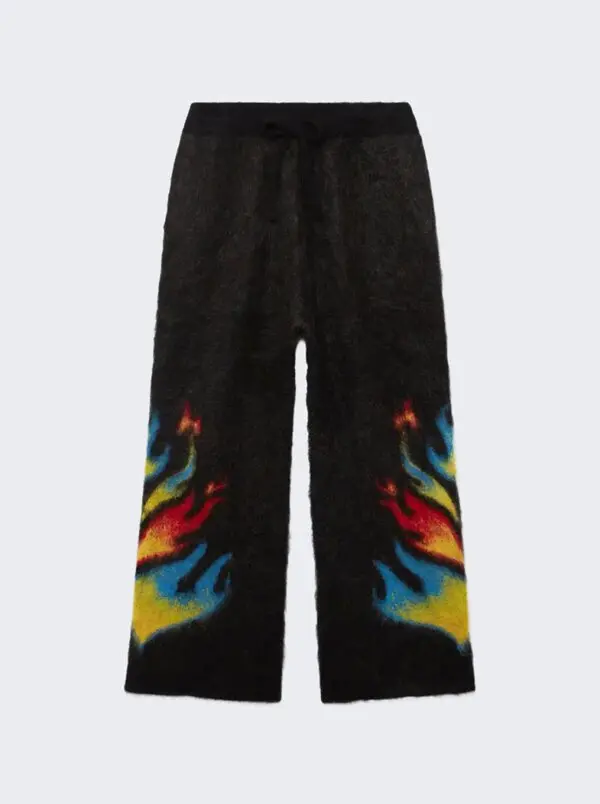 Casablanca Brushed Flame Trousers - Black