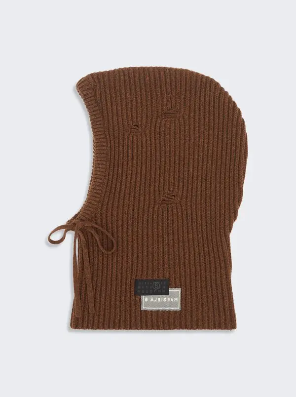 MAISON MARGIELA Knit Balaclava - Brown