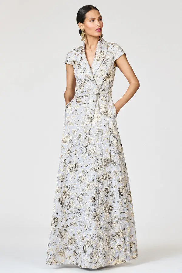 Sachin & Babi Honora Golden Gardens Gown - Gold